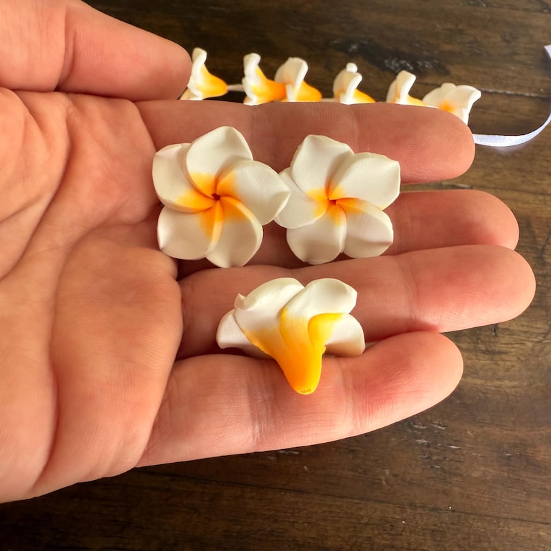 Clay Yellow Plumeria - Etsy