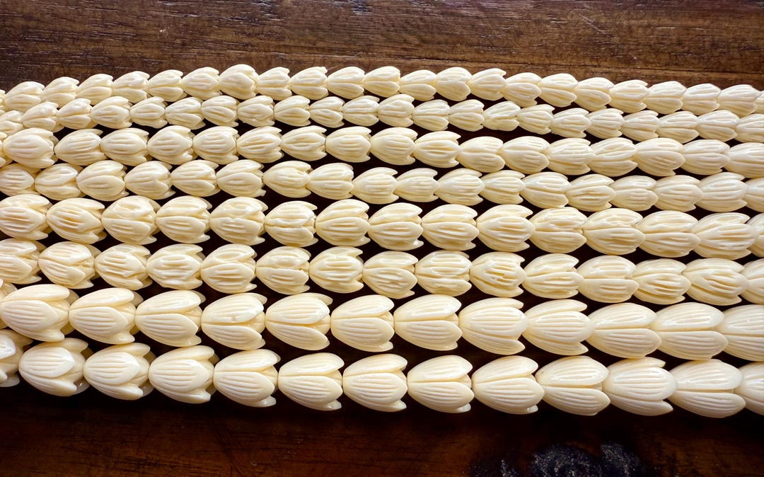 Resin Pikake Jasmine Beads S, M, L, Xl-center Hole - Etsy