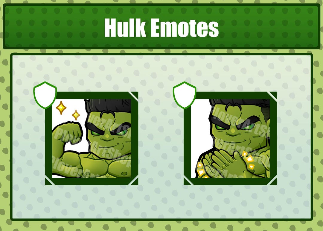 Hulk Emotes for Twitch & Discord | Marvel Rivals Emotes - Etsy