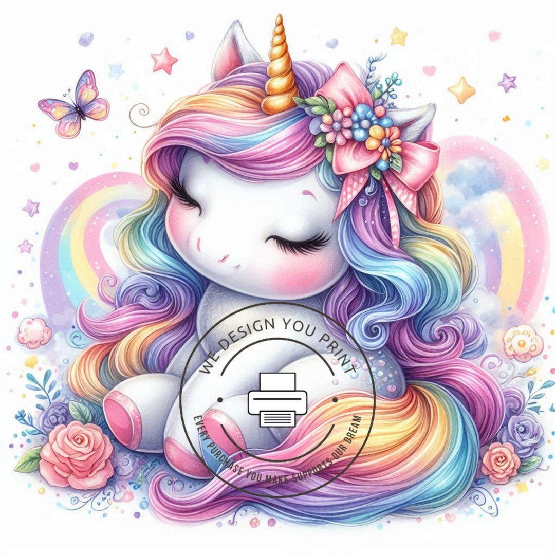 10 Pastel Unicorn Clip Art Set, High Quality 300 DPI JPG White ...