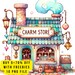 10 Cute Charm Store PNG Transparent Clipart, Whimsical Cottage Charm ...