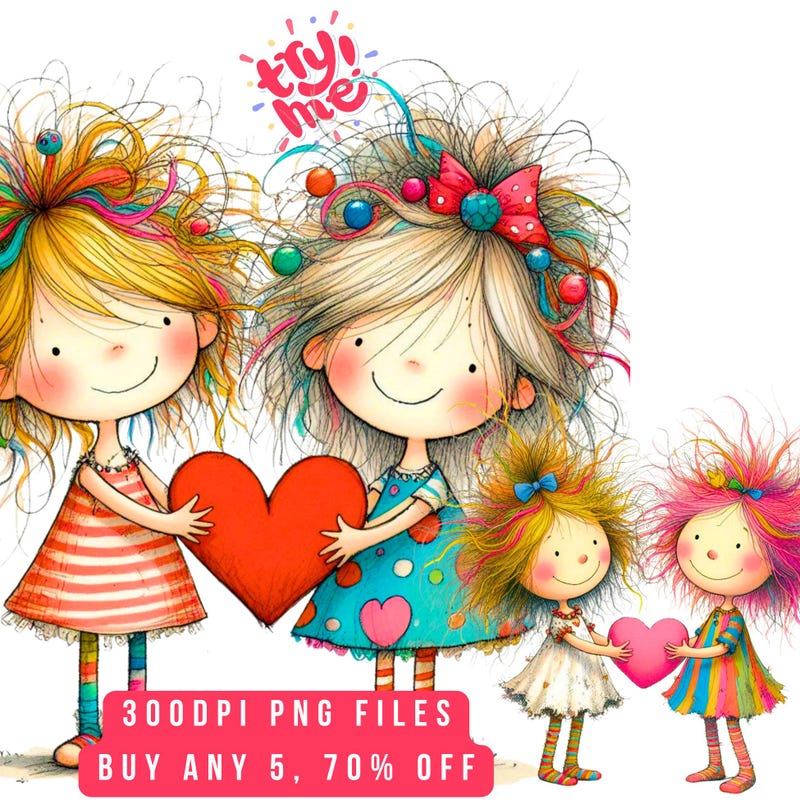 Whimsical Friendship Art - Etsy