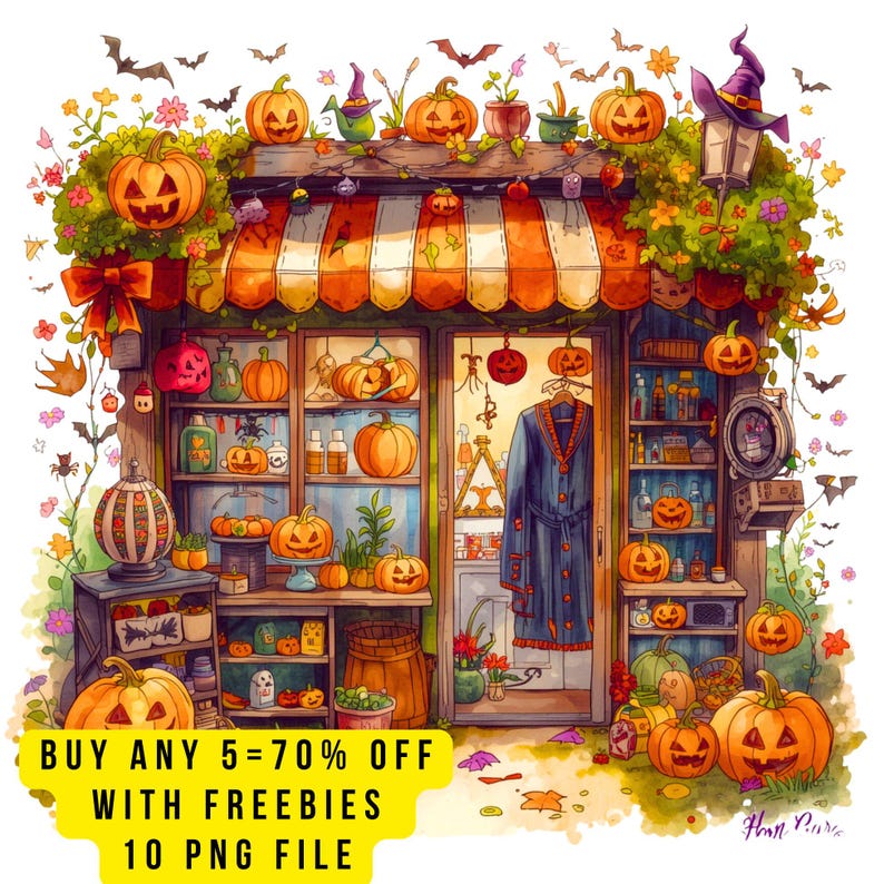 10 Cute Halloween Shop Clipart PNG Transparent, Haunted House Ghost ...