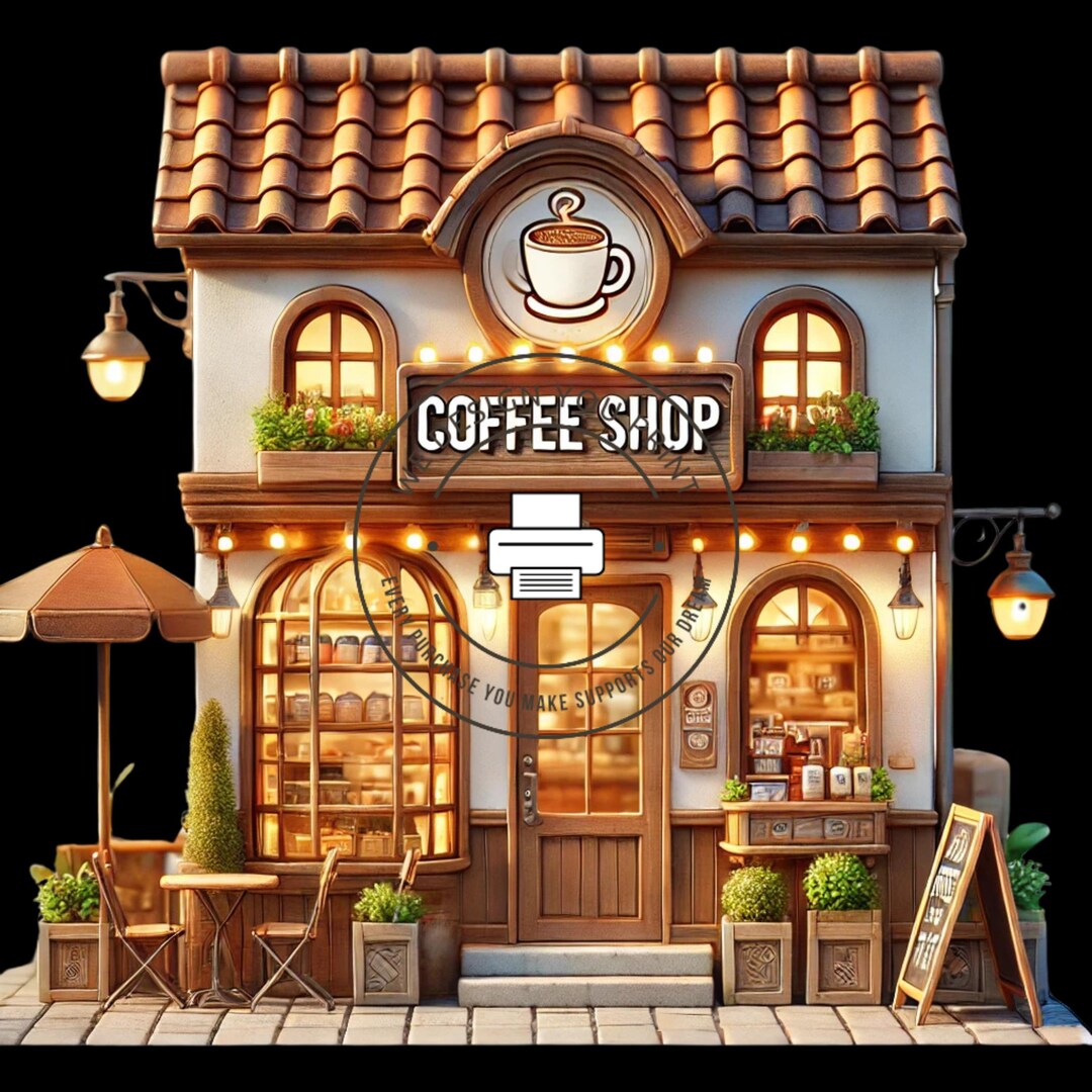 10 Coffee Shop Clip Art Set, High Quality 300 DPI PNG Transparent ...