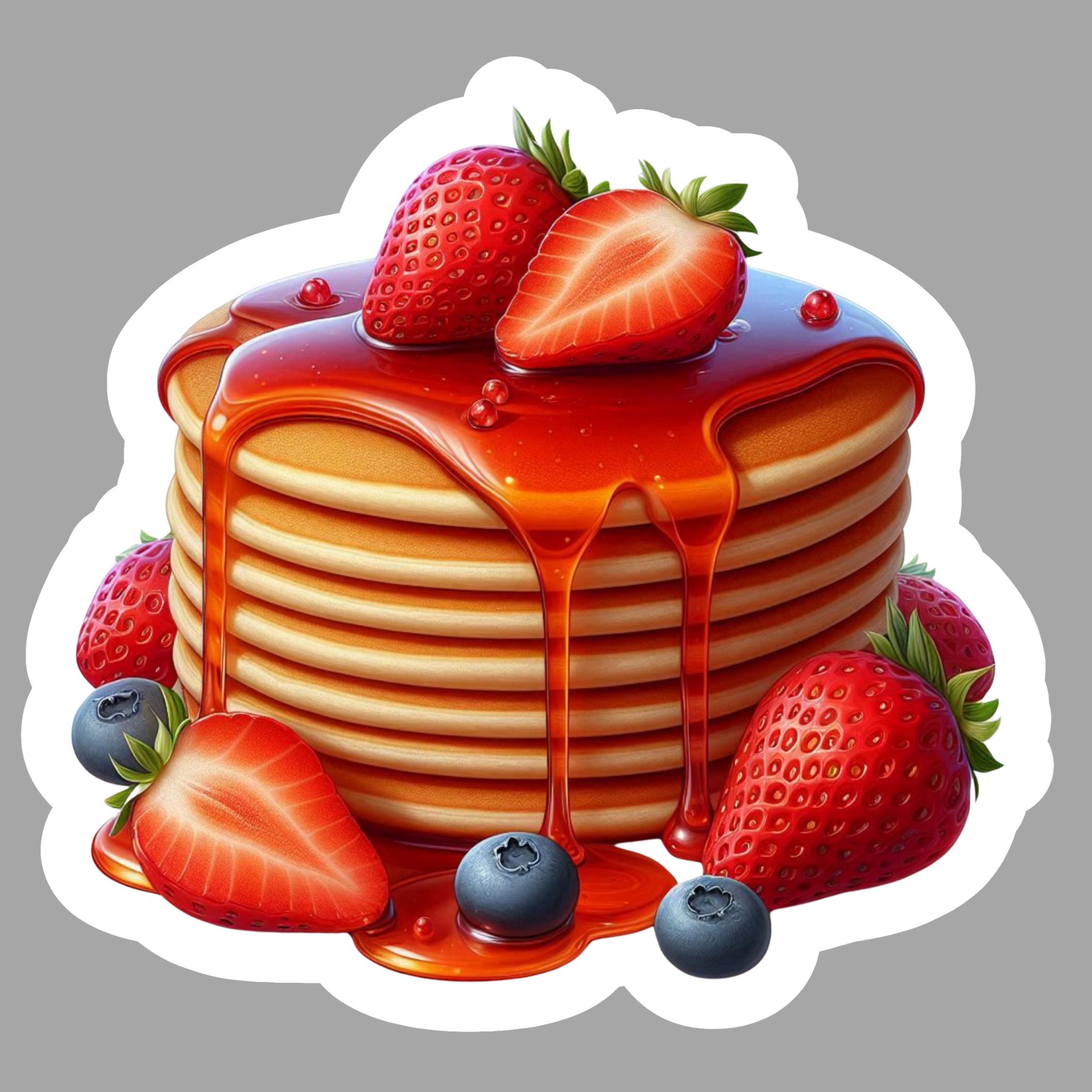 10 Pancakes Sticker Set, High Quality 300 DPI PNG Transparent ...