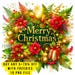 10 Merry Christmas Red Decoration Clipart PNG, Christmas Holiday Season ...