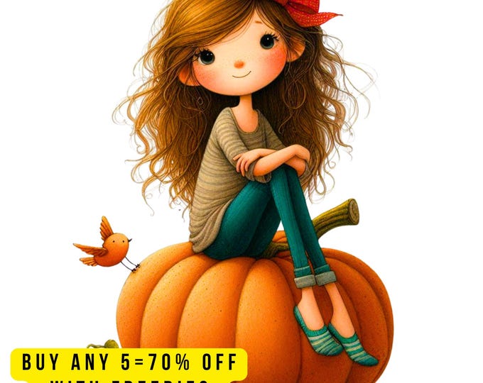 24 PNG Halloween Girl Clipart Cute Fall Pumpkin Cute Witch Gir Funny ...