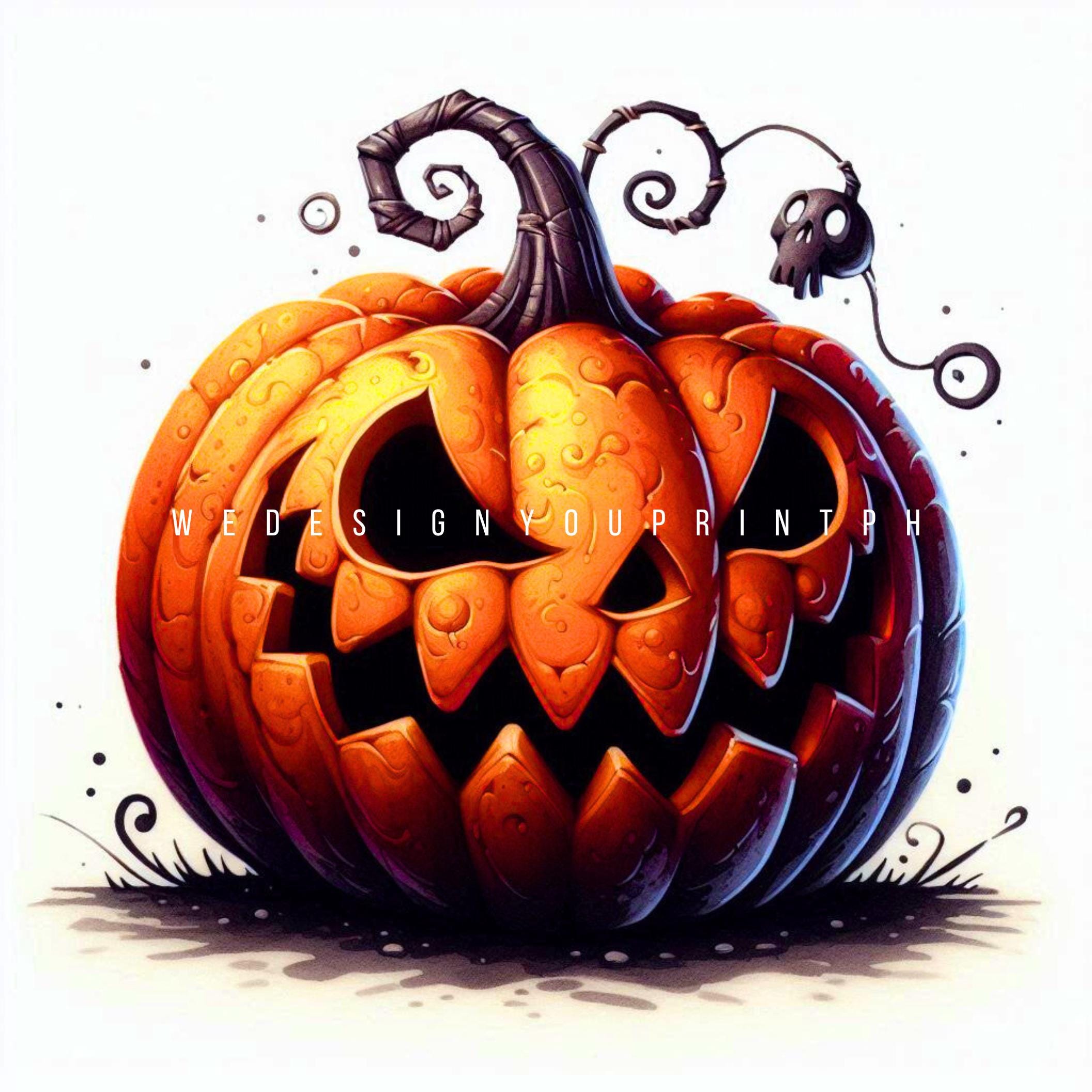 10 Halloween Pumpkin Witch Hat Clipart JPG, Fall Halloween Clip Art ...