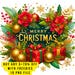 10 Merry Christmas Red Decoration Clipart PNG, Christmas Holiday Season ...