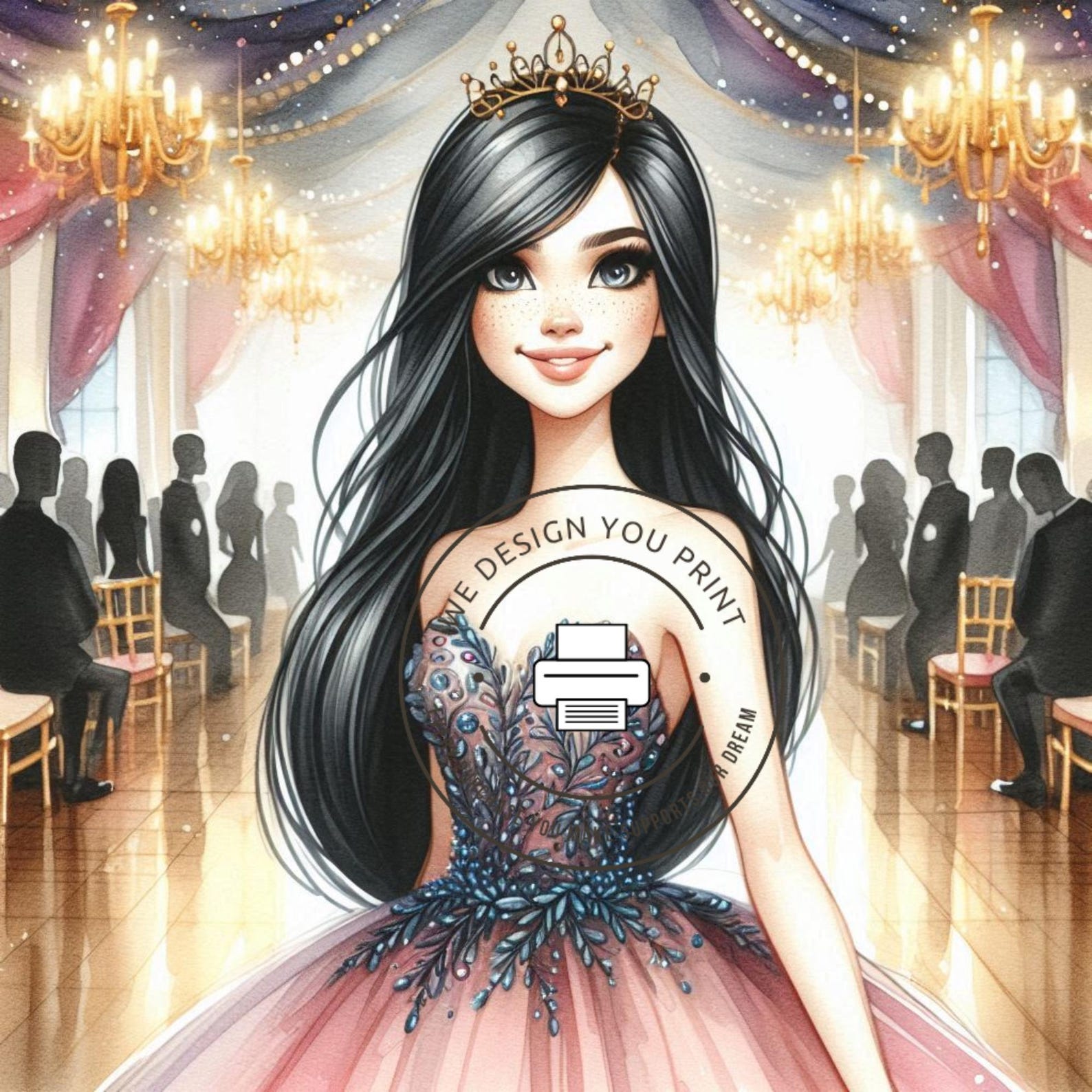 Prom Queen Clipart Set of 10 | Prom Queen Clip Art Bundle | Prom Night ...