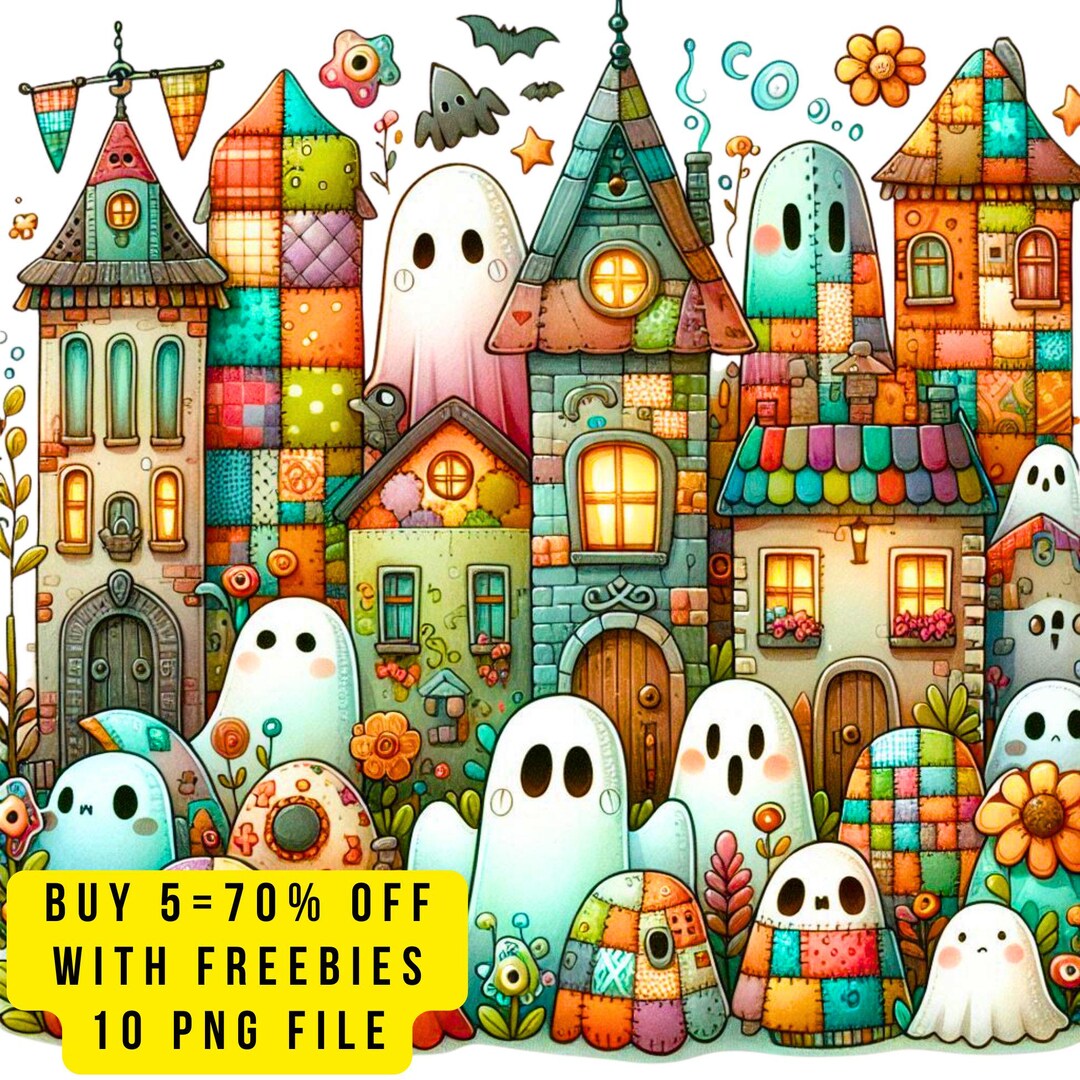 10 Spooky Ghost Town Village Clipart Png Transparent, Clipart Halloween ...