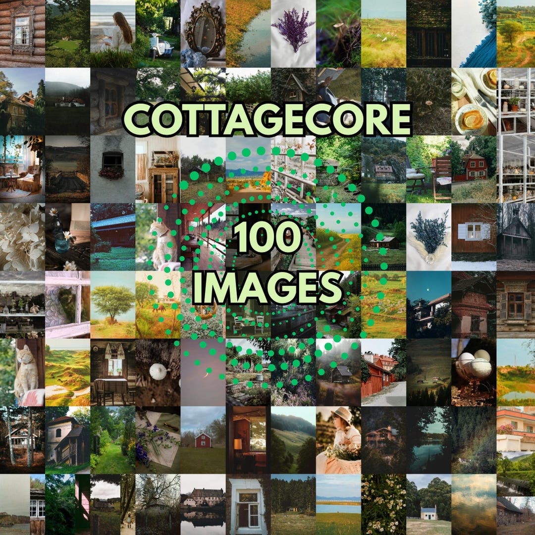 Cottagecore Prints | 100 Piece Wall Collage Kit (digital Download 4x6 ...