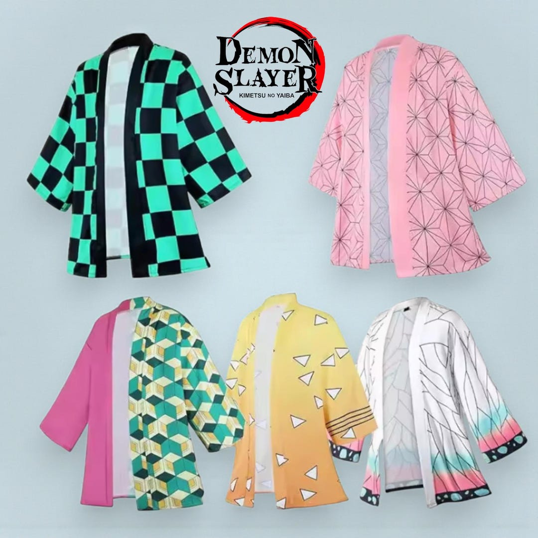 Kamado Tanjirou Cardigan, Anime Demon Cardigan, Gift for Anime Lover - Etsy