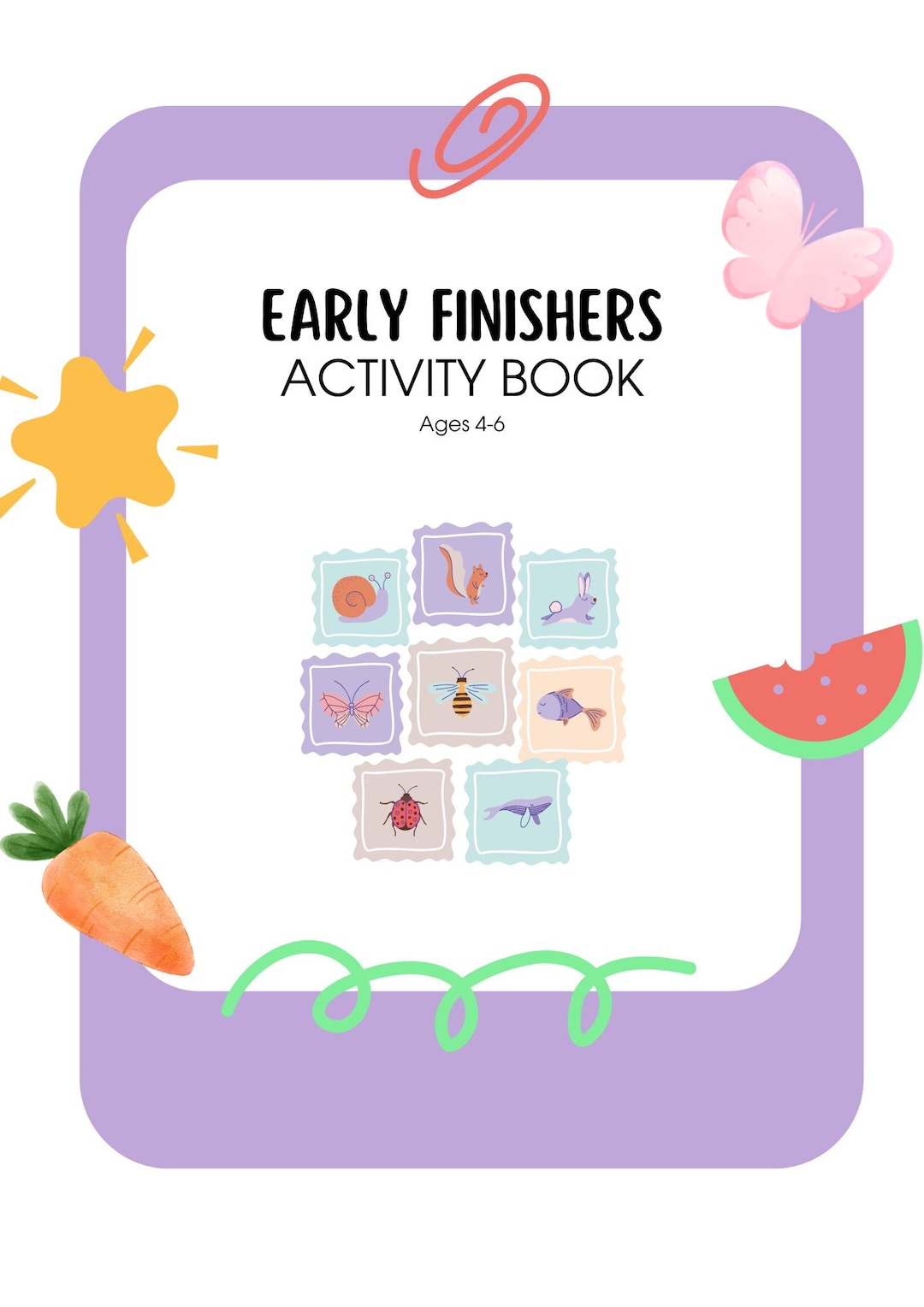 Early Finishers Activity Books for Kids - Etsy