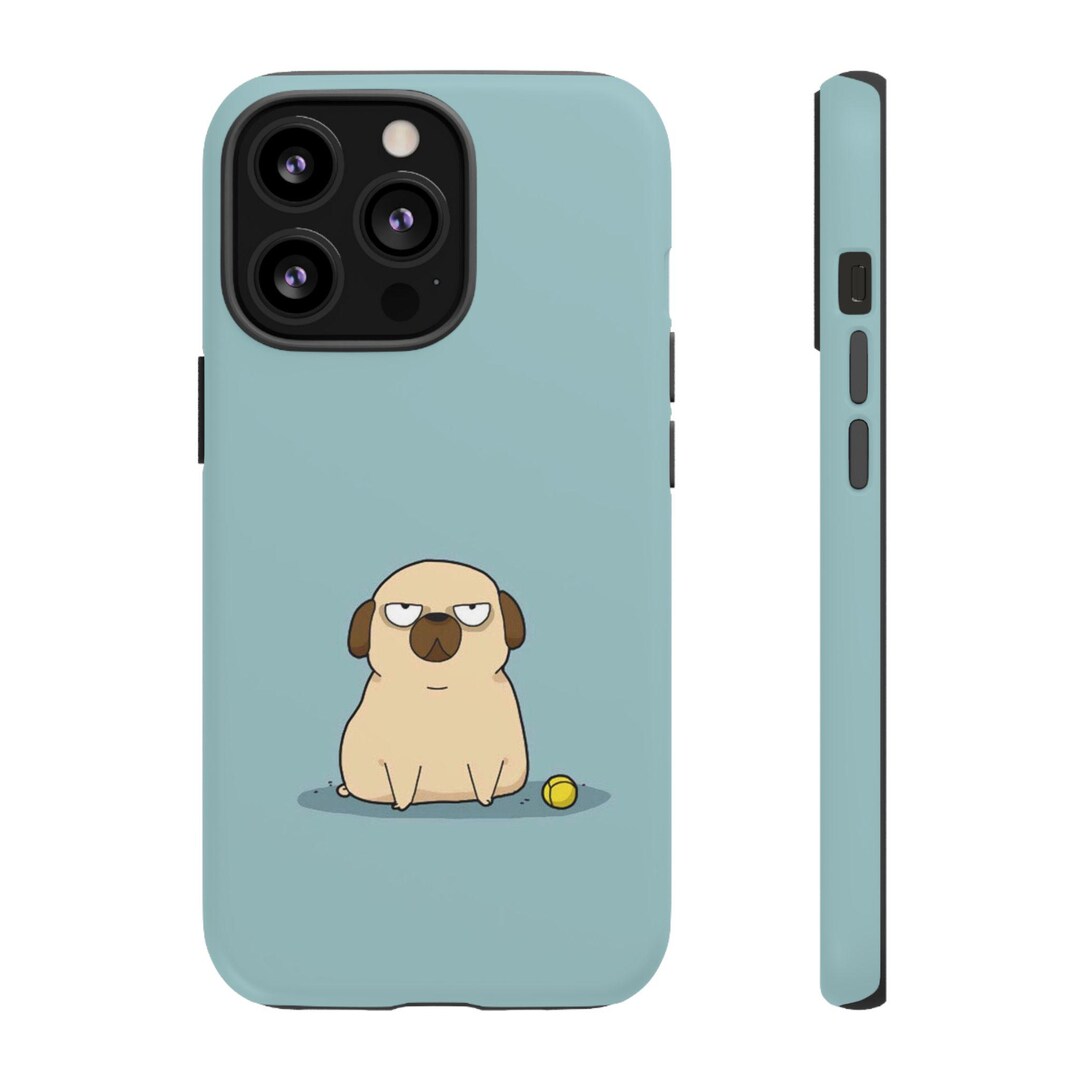 Phone Case, Blue Dog and Tennis Ball Tough Cover, Compatible With Most ...