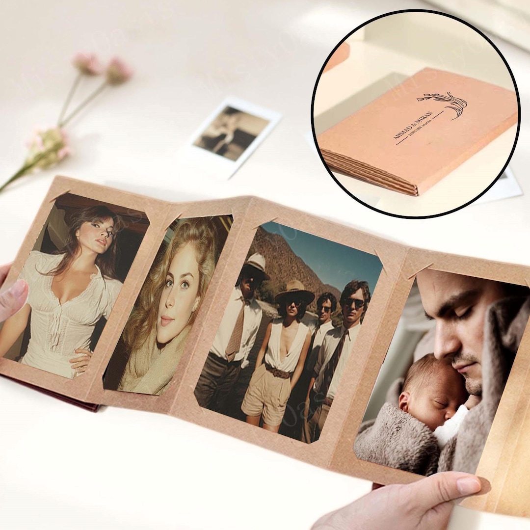 Custom Handmade Accordion Photo Album, Travel Photo Journal, Folding ...