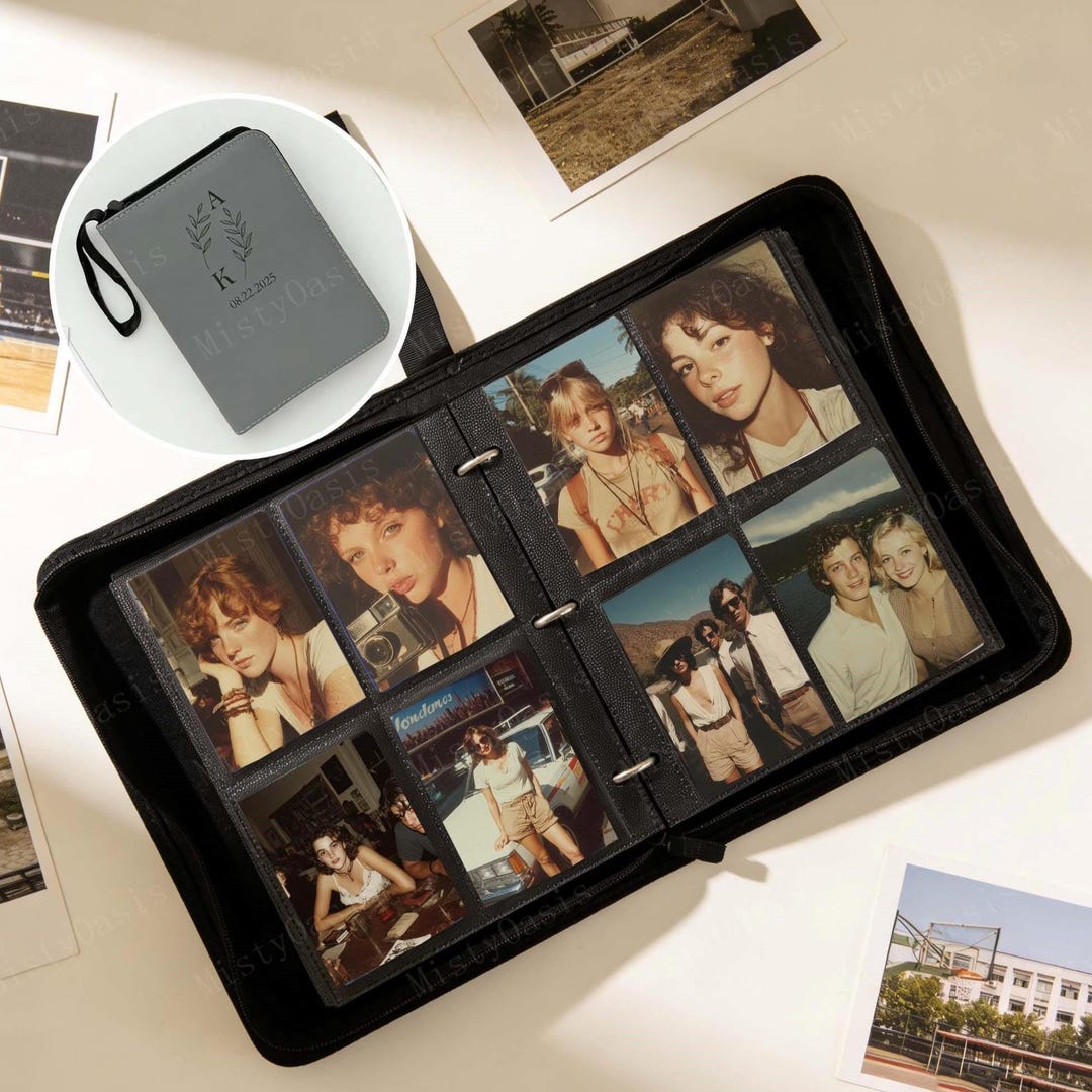 Personalized Instax Mini Photo Album, Polaroid Photo Organizer Case ...