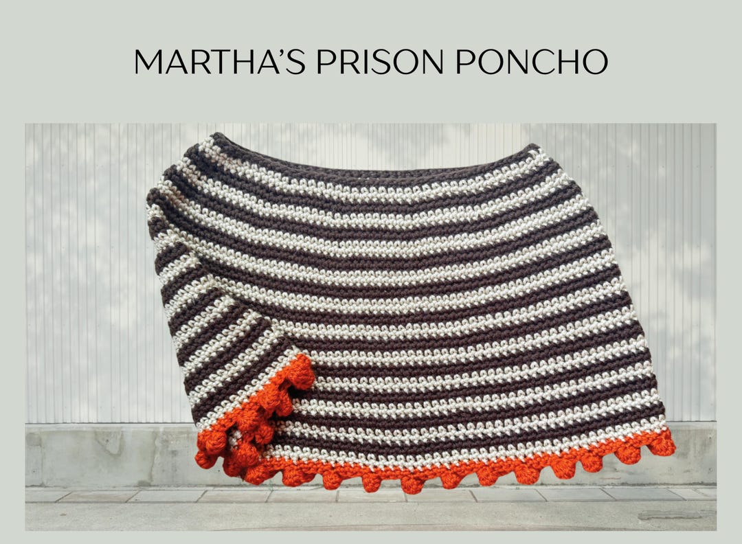 Martha’s Prison Poncho - Etsy