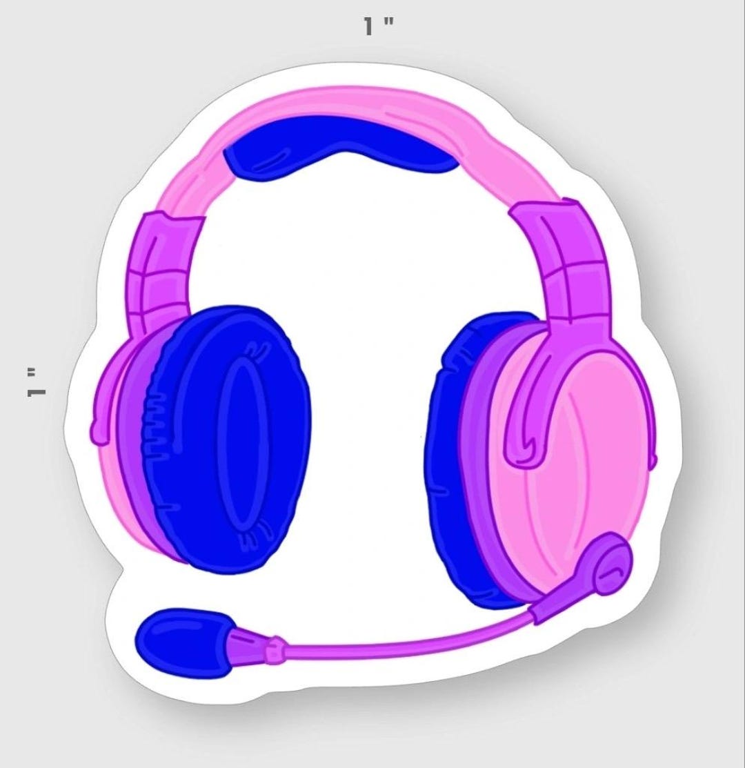 Race Headphones Sticker - Etsy