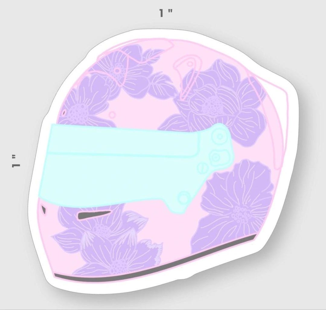 Race Helmet Sticker - Etsy