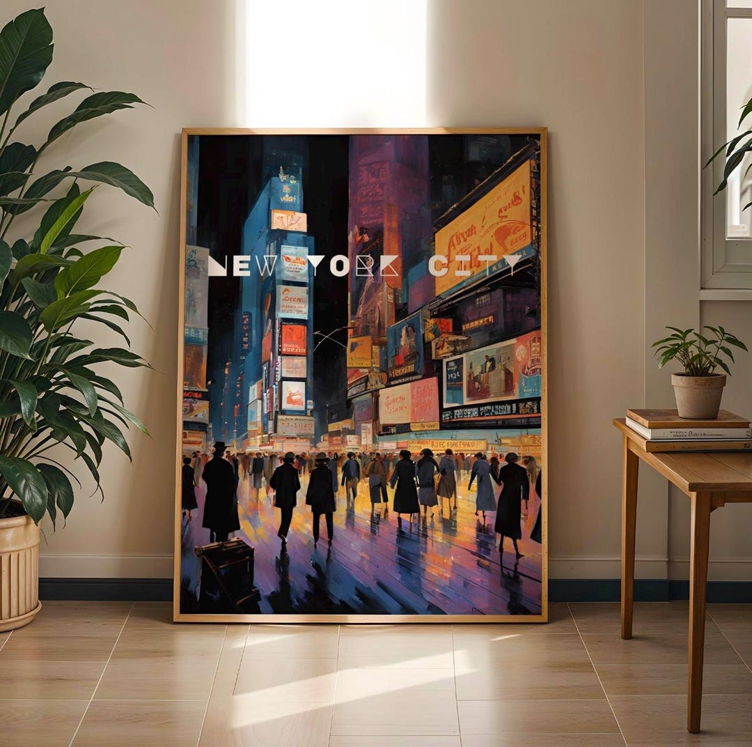 Times Square Poster, NYC Poster, Iconic New York City Print, Manhattan ...