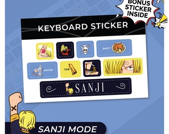 One Piece Keyboard Stickers, Usop , Sticker Keyboard, Anime Sticker ...
