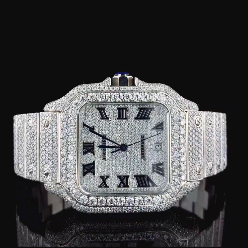 Lab Diamond Watch - Etsy