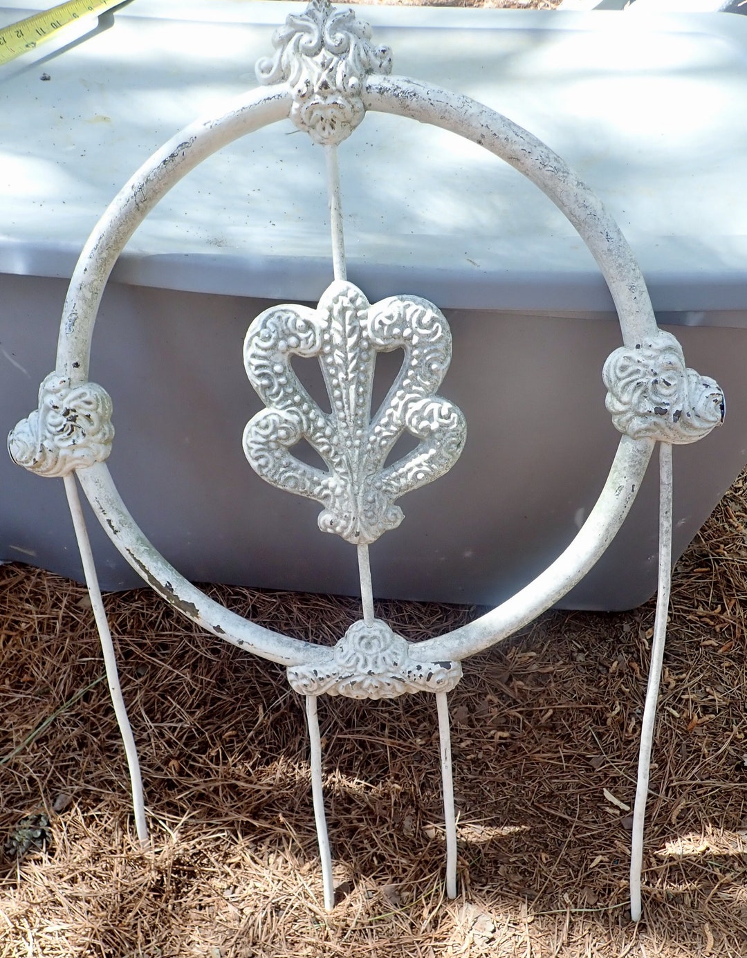 Vintage Ornate Cast Iron for Garden Decor Flower Bed Home Homestead ...