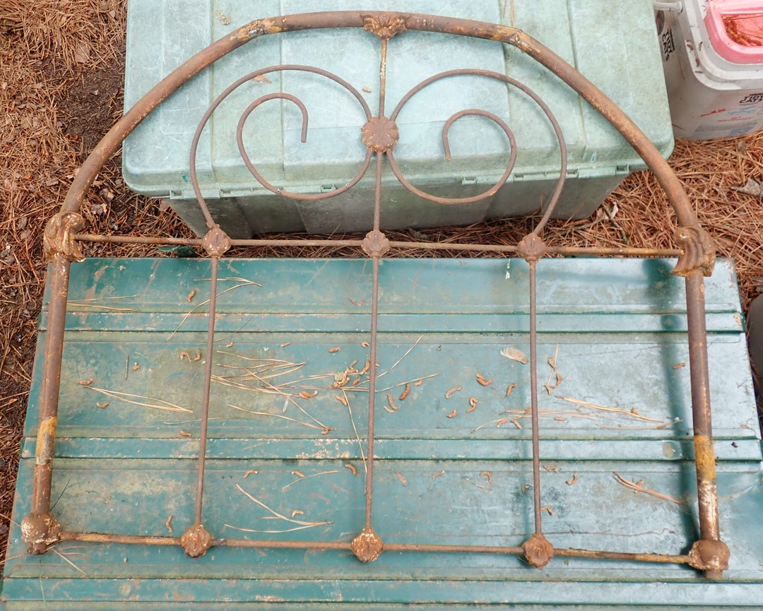 Vintage Cast Iron Beds Scroll Work for Beautiful Rustic Yard Garden ...