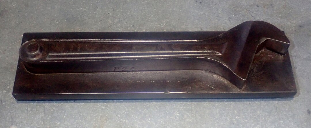 Vintage Tool Mold Part for Casting Adjustable Wrench Piece 12" Long - Etsy