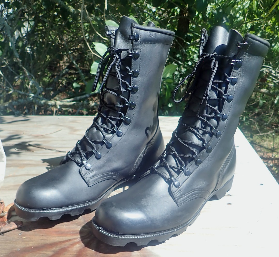 NOS Rosearch Wellco Original 80s 1988 USGI Army Military Style Black ...