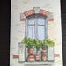 French Window Watercolor Painting | Print From Original Artwork 5x7 - Etsy
