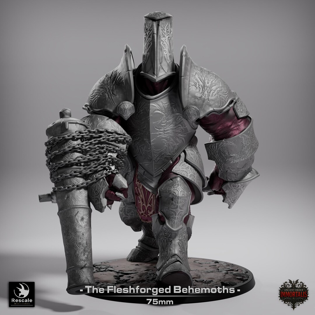 Fleshforged Behemoth Grimdark Miniatures Brutal Horror Rescale ...