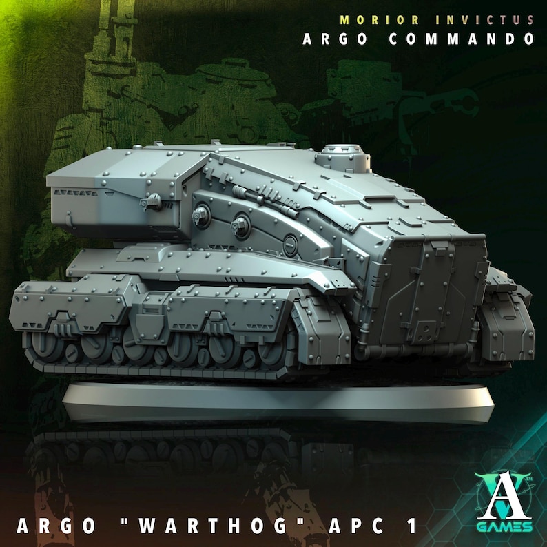 Argo "warthog" APC Tank RPG Wargaming Grimdark Miniature OPR ...