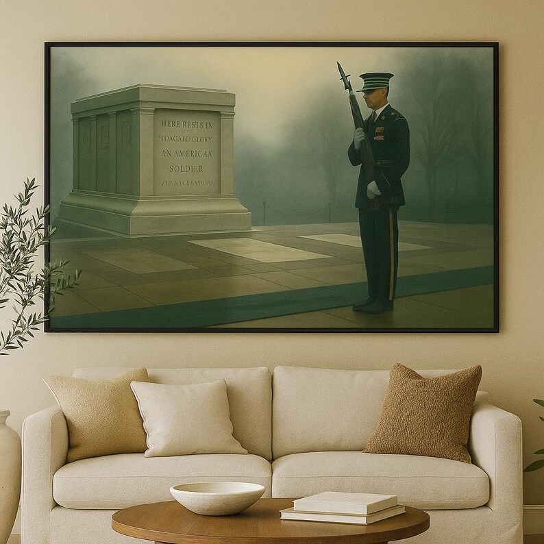 Tomb of the Unknown Soldier Print: Military Memorial Art (digital ...