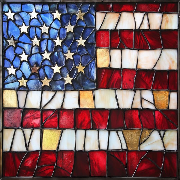 Mosaic American Flag - Etsy