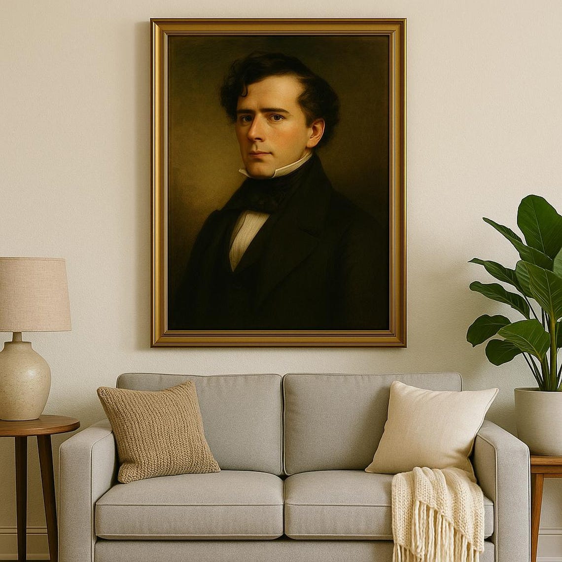 Franklin Pierce Portrait: Vintage US President Art (digital Download ...