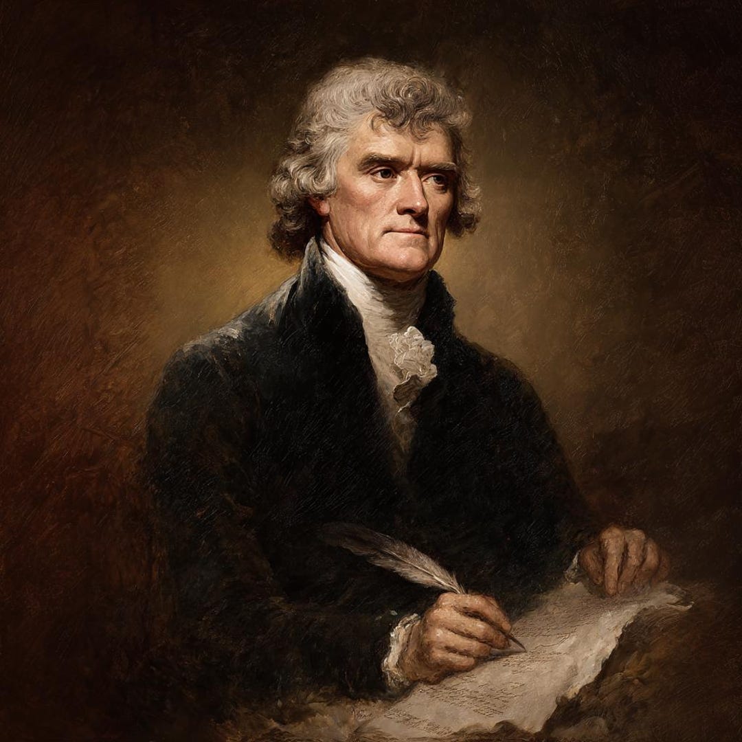 Thomas Jefferson Portrait Digital Download | Founding Father Wall Art ...