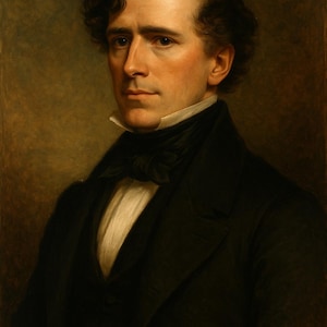 Franklin Pierce Portrait Art Print, 14th US President Wall Decor ...
