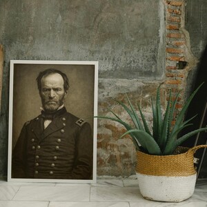 General Sherman Portrait: Vintage Civil War Union General Art (digital ...