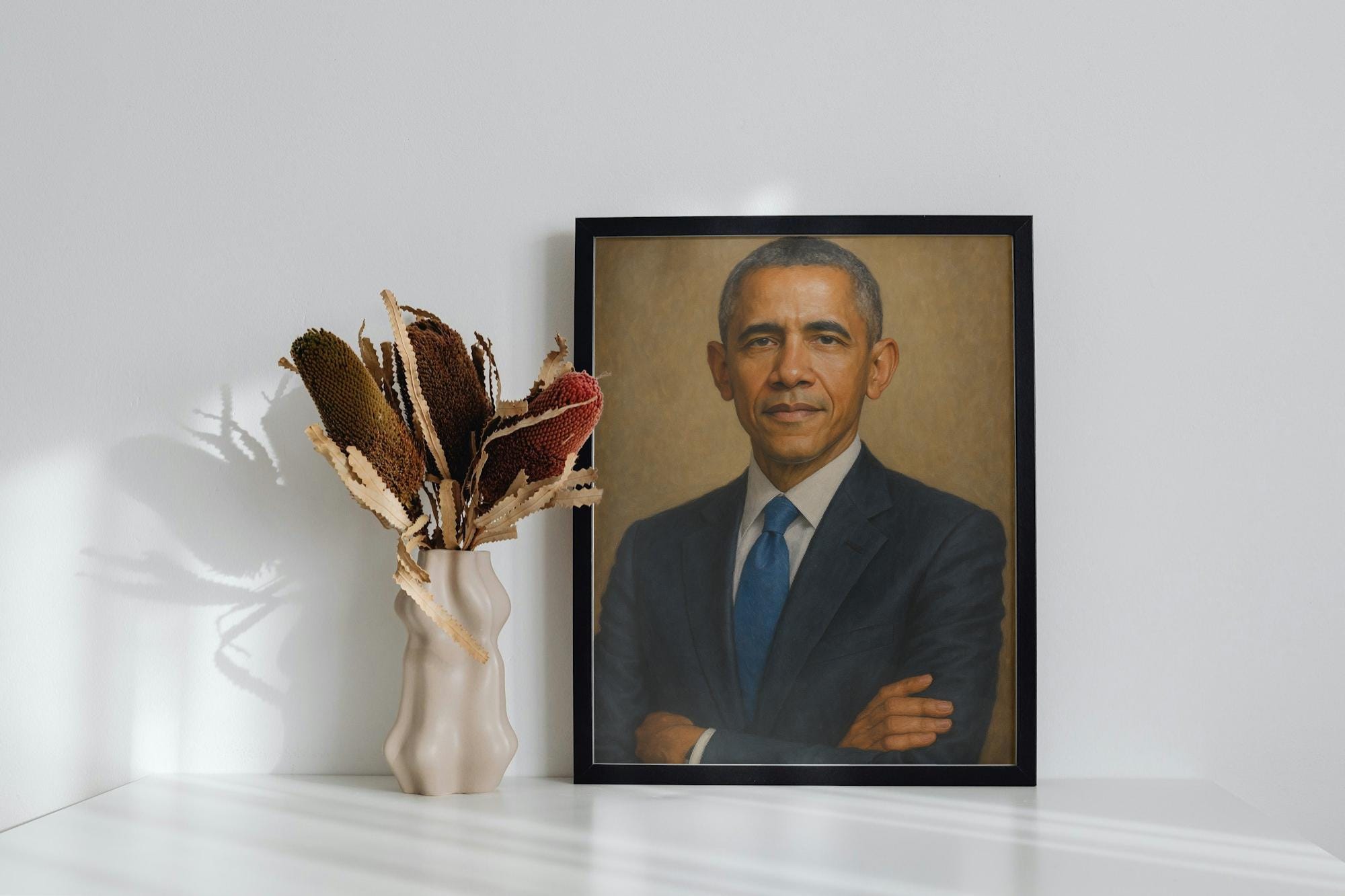 Barack Obama Portrait Art Print: Modern American Leader (digital ...