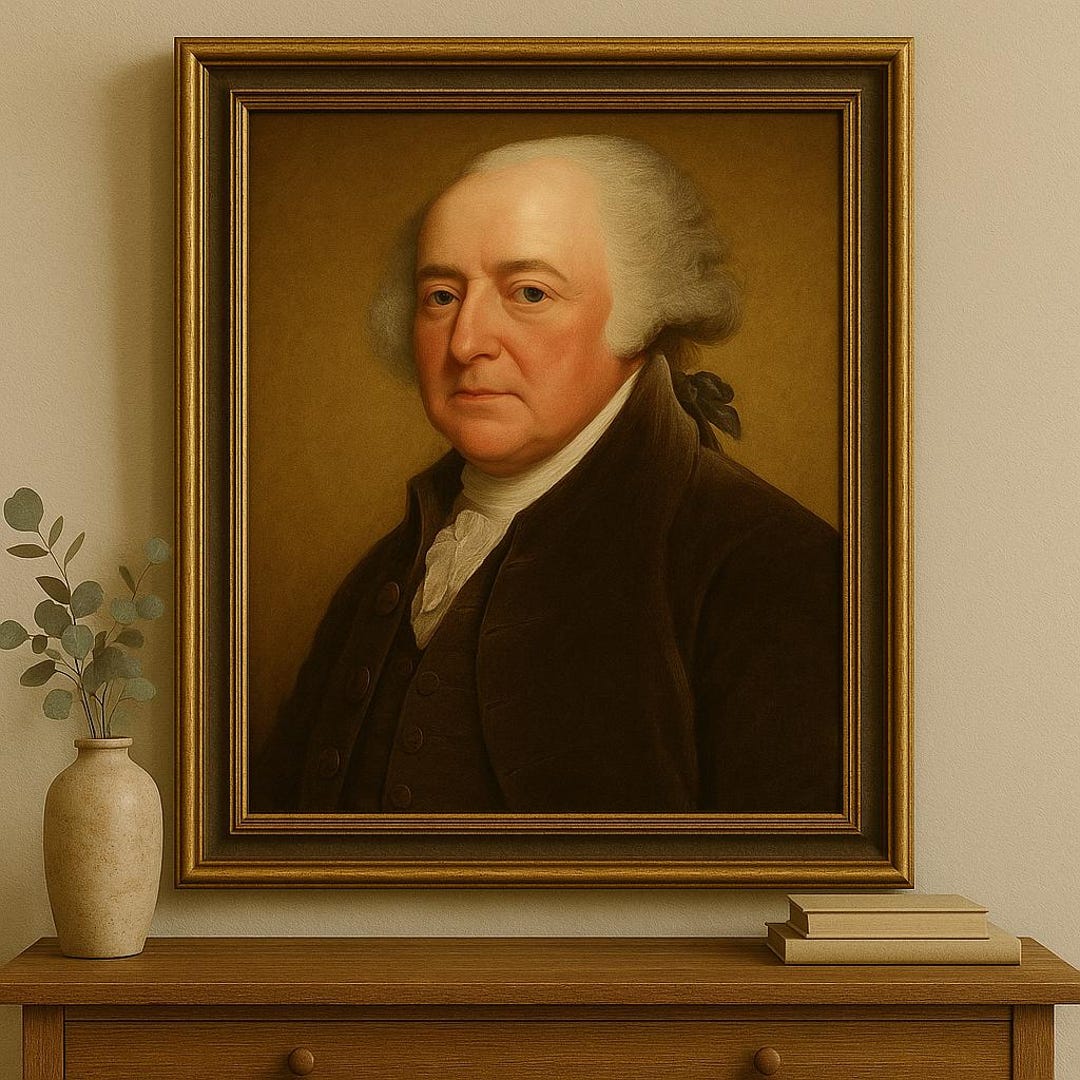 John Adams Presidential Portrait: American History Wall Art (digital ...