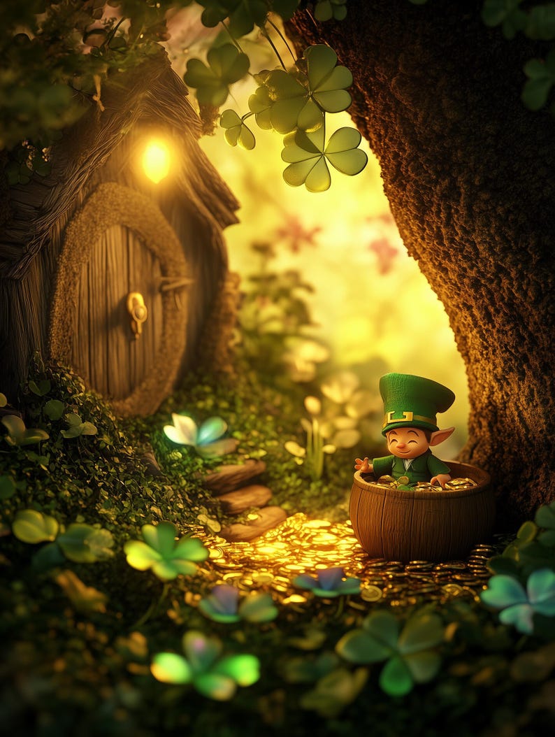 Leprechaun Fairyland Art: St. Patrick's Day Fantasy (digital Download ...
