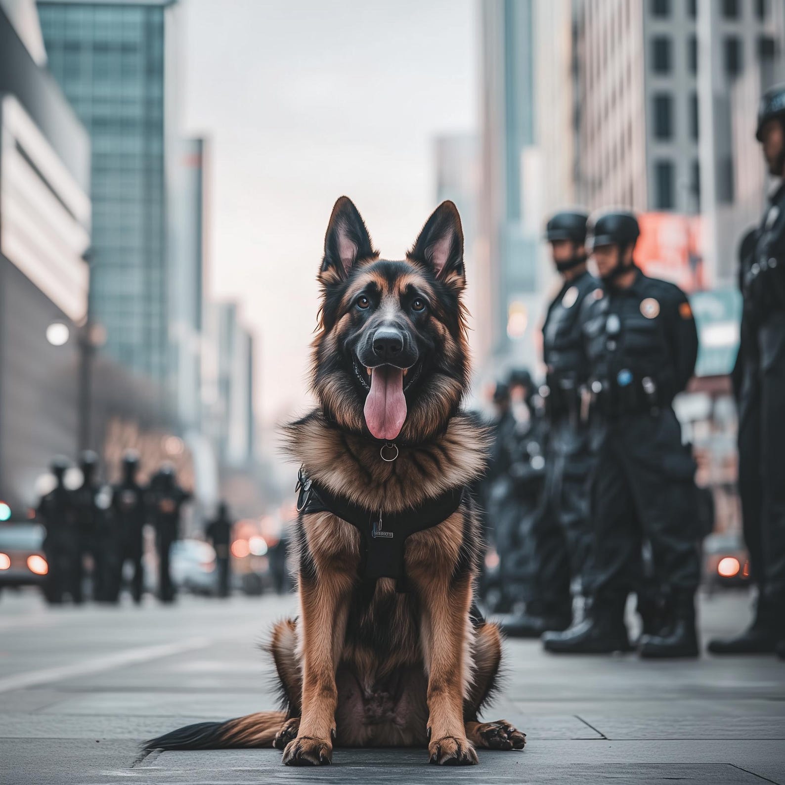 Police K9 German Shepherd Art: Law Enforcement Tribute (digital ...