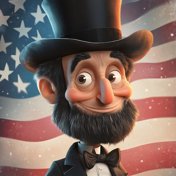 Cartoon Abraham Lincoln