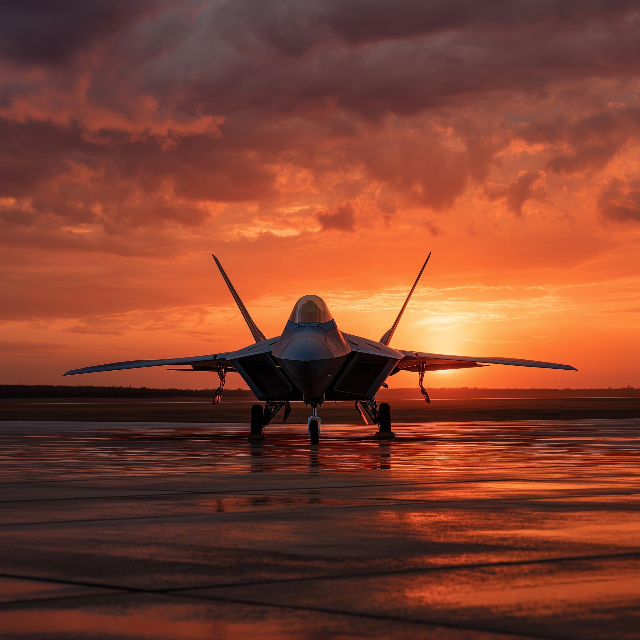 F-22 Raptor Sunset Digital Download – Fighter Jet Wall Art, Military ...