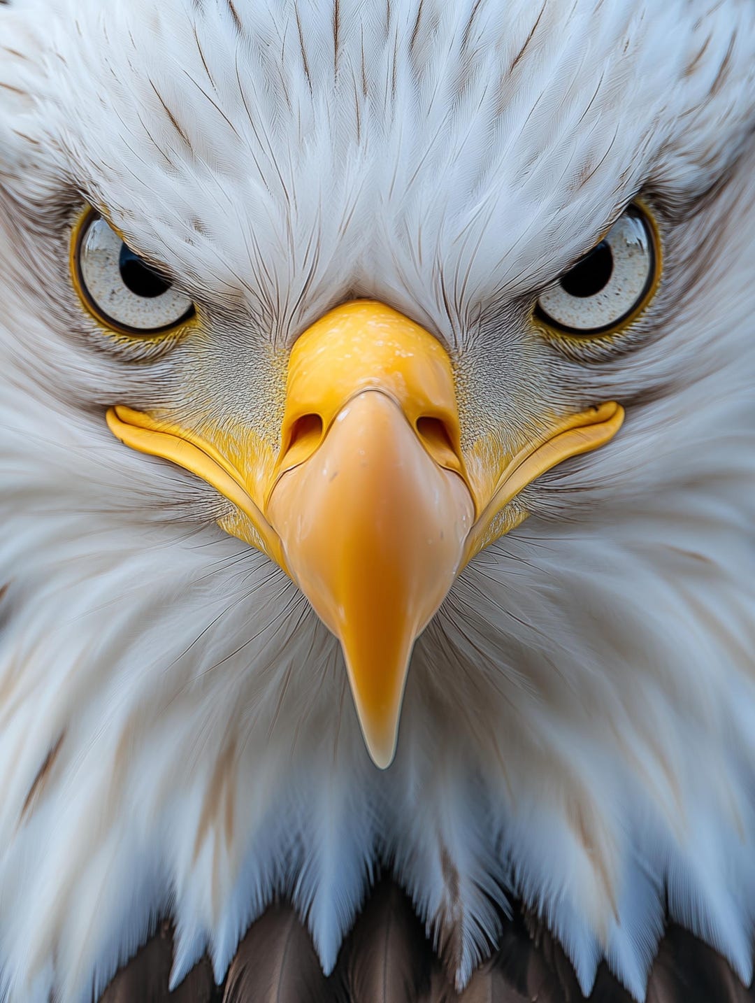 Bald Eagle Eyes American Flag Print: Patriotic Wall Art (digital ...