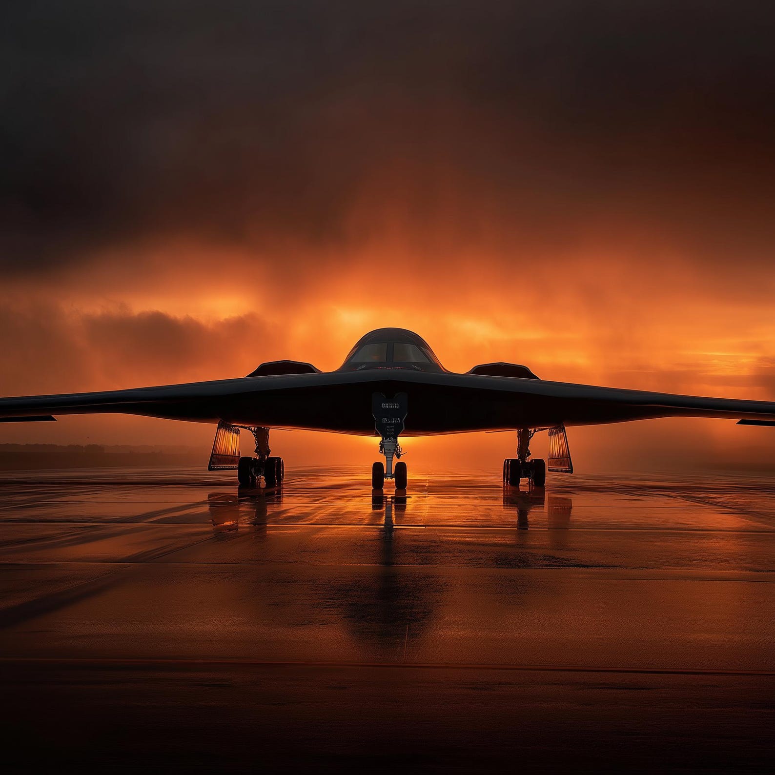B-2 Spirit Sunset Print: Military Aviation Wall Art (digital Download ...