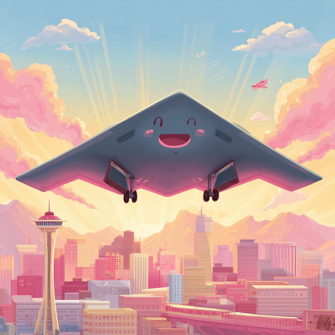 Kawaii Bomber Jet Art Print: Smiling Airplane, Kids Room Decor (digital ...