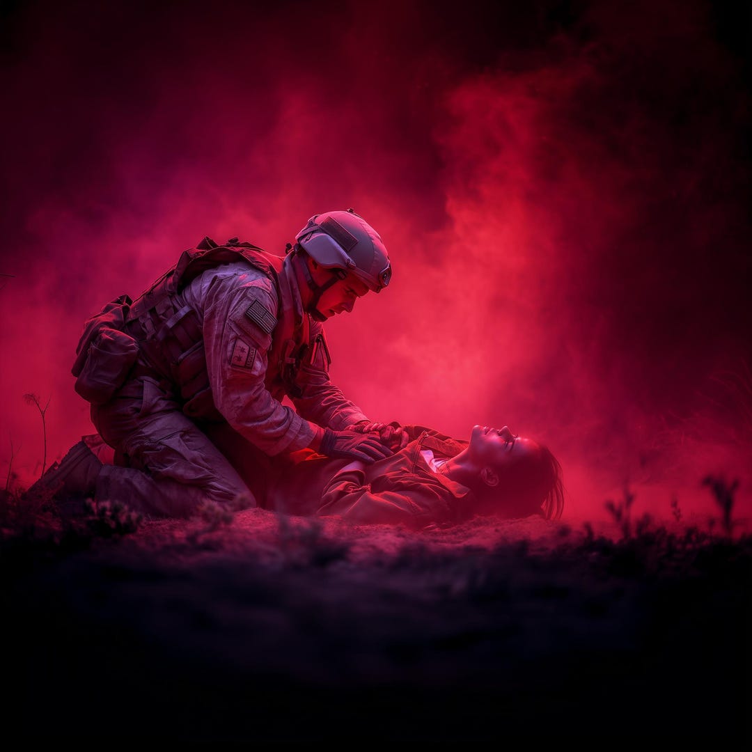 Battlefield Rescue Digital Download – Soldier Saving Comrade Wall Art ...